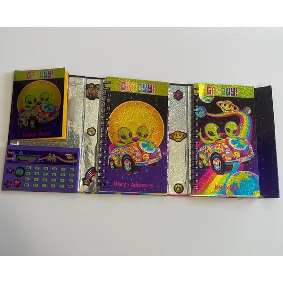Lisa Frank | Toys | Vtg 99s 90s Rare Lisa Frank Zoomer Zorbit Astro Blast Aliens Journal ...
